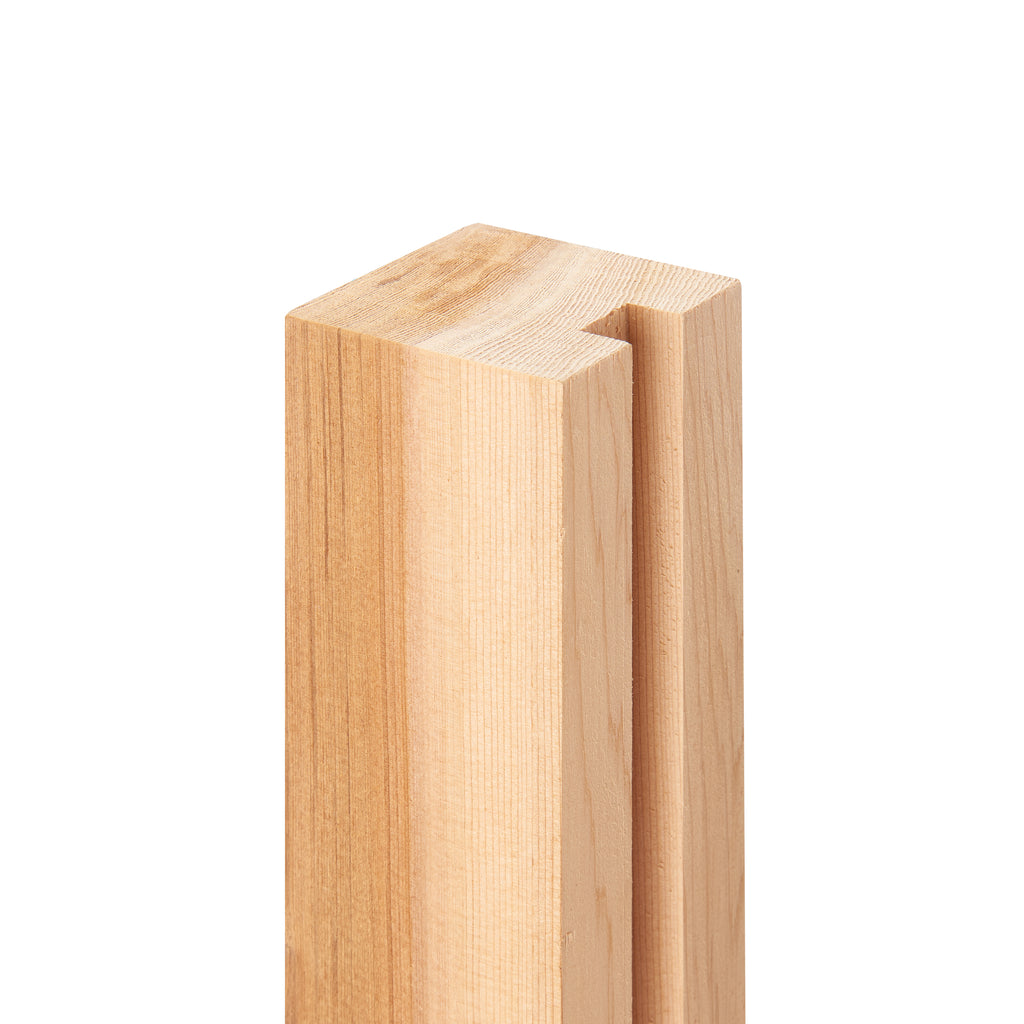 Batten Trellis and Fence Post (In Ground, Single Side Groove Fixed, En ...